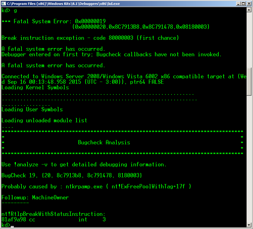 MS15-083 - Microsoft Windows SMB Memory Corruption Vulnerability